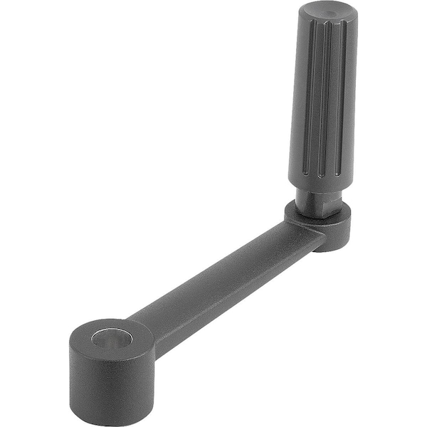 Kipp Crank Handle, Cylindrical Grip Revolving Similar To DIN 469 Size:2 Reamed Hole D2=12, A=100 ...